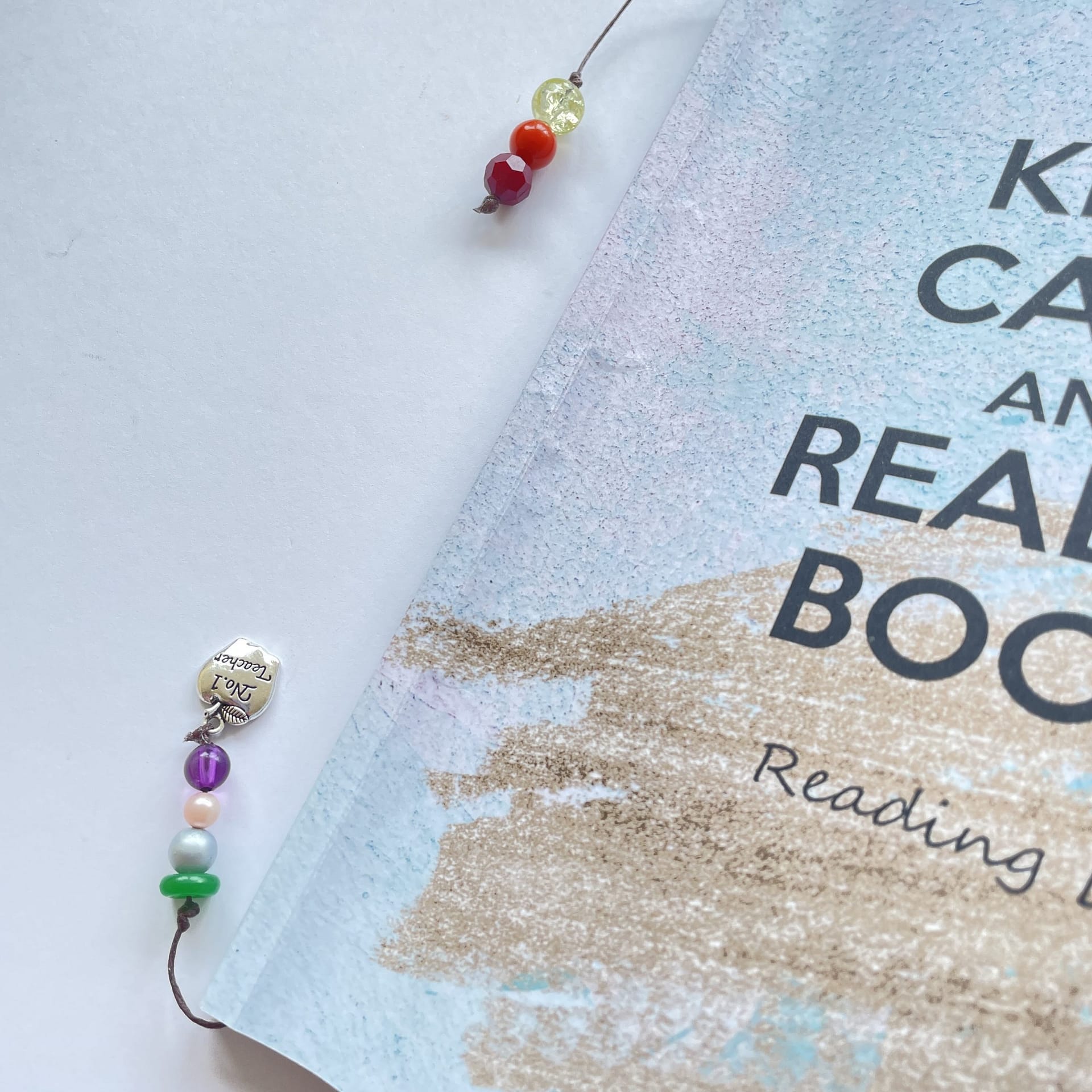 Handmade Motivational Rainbow Bookmark